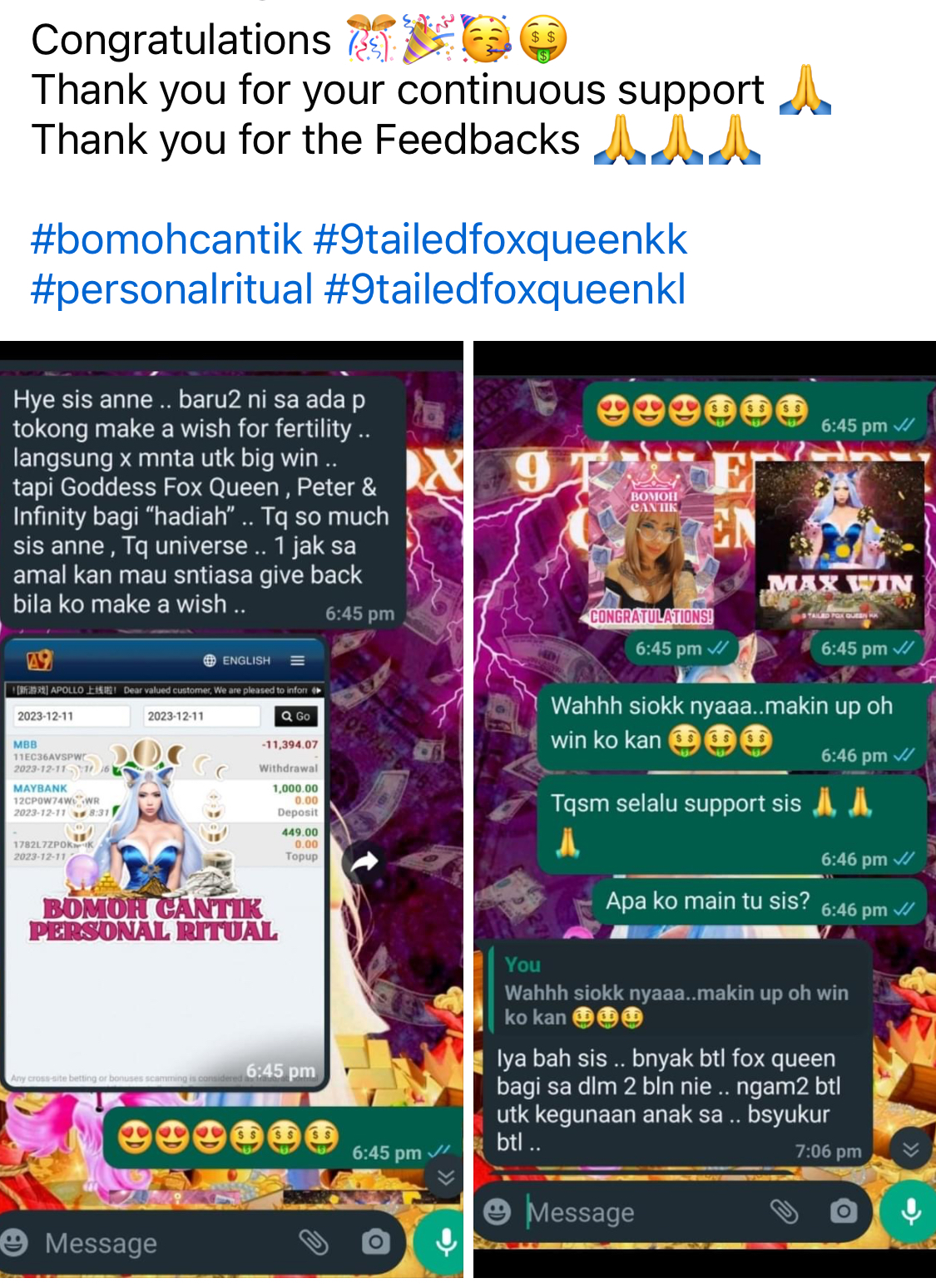 Testimonial – Nine Tailed Fox Queen