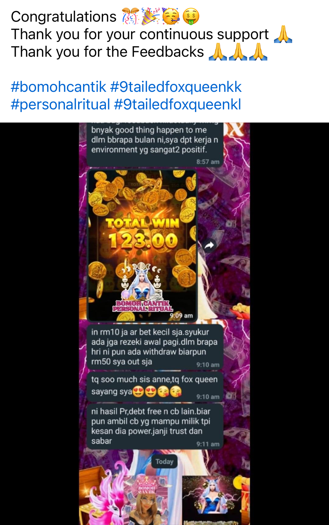 Testimonial – Nine Tailed Fox Queen