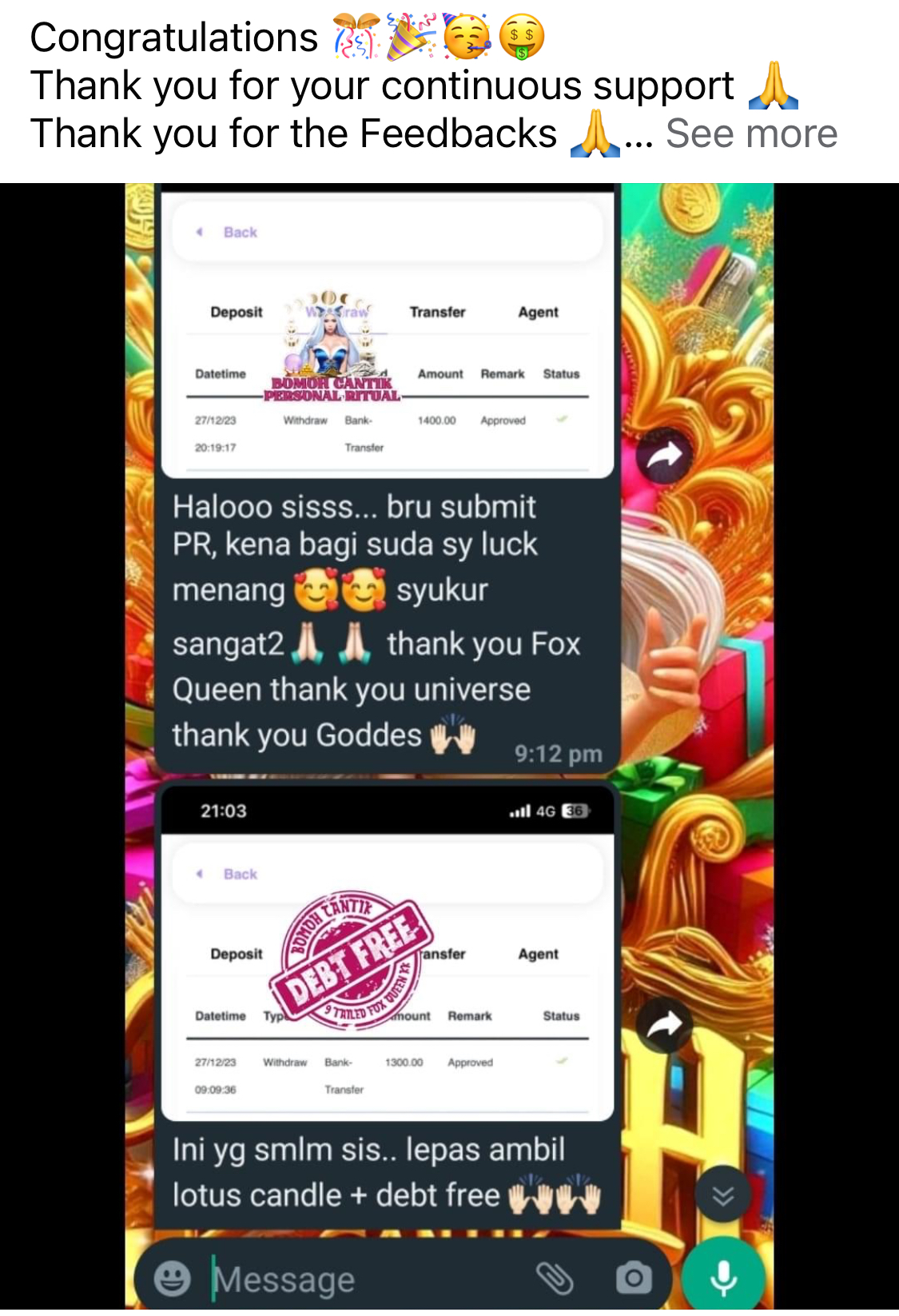 Testimonial - Personal Ritual – Nine Tailed Fox Queen