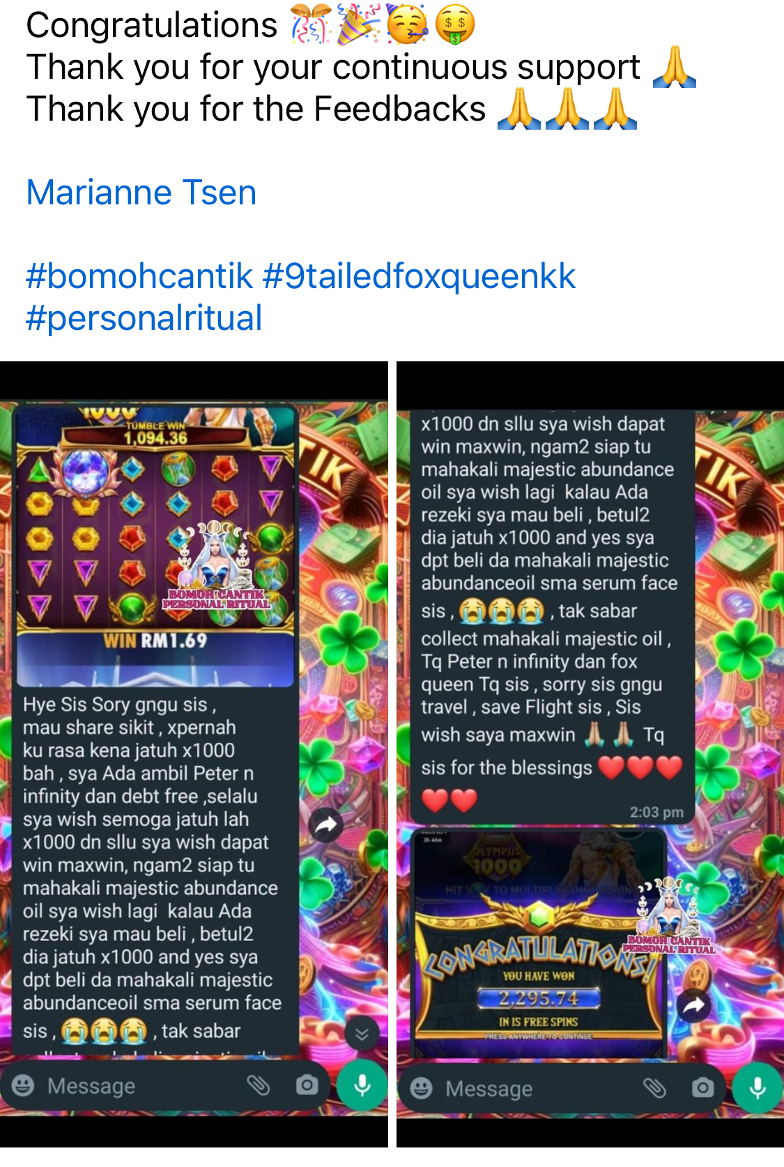 Testimonial – Nine Tailed Fox Queen