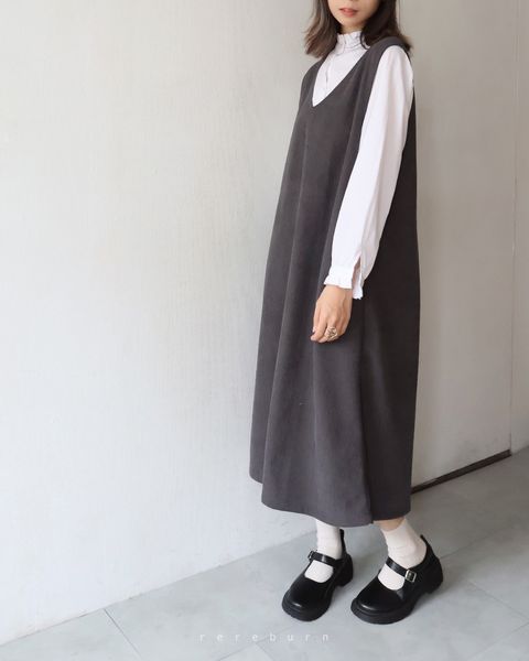 秋冬日系森林系小立領純棉寬鬆柔軟長袖襯衫2色-白 – REreburn ｜ 日系女裝＆古著選物