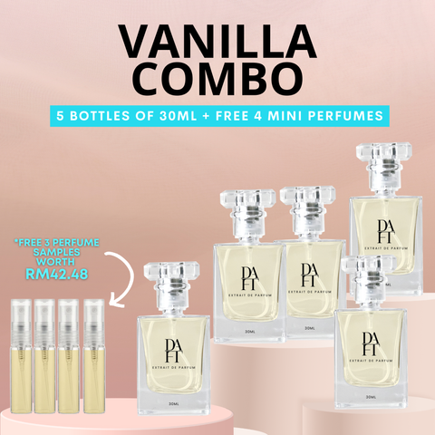 COMBO 5 - TOP 5 VANILLA & SWEET SCENTS (FOR HER) – DAFT Perfume