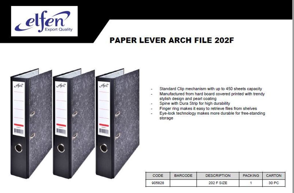 ELFEN A4 PAPER LEVEL ARCH FILE – XY EXPRESS MARKETING