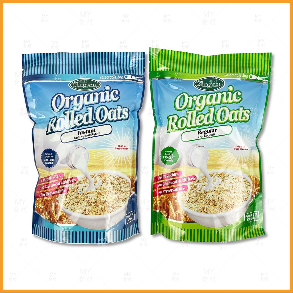 【Anzen】Organic Instant Oats 500g /Anzen Organic Rolled Oats (regular ... 【Anzen】Organic Instant Oats 500g /Anzen Organic Rolled Oats (regular ...