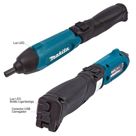 MAKITA 3.6V DF001DW CORDLESS SCREWDRIVER DRIVER SET WITH 81PC BIT TOOL ...