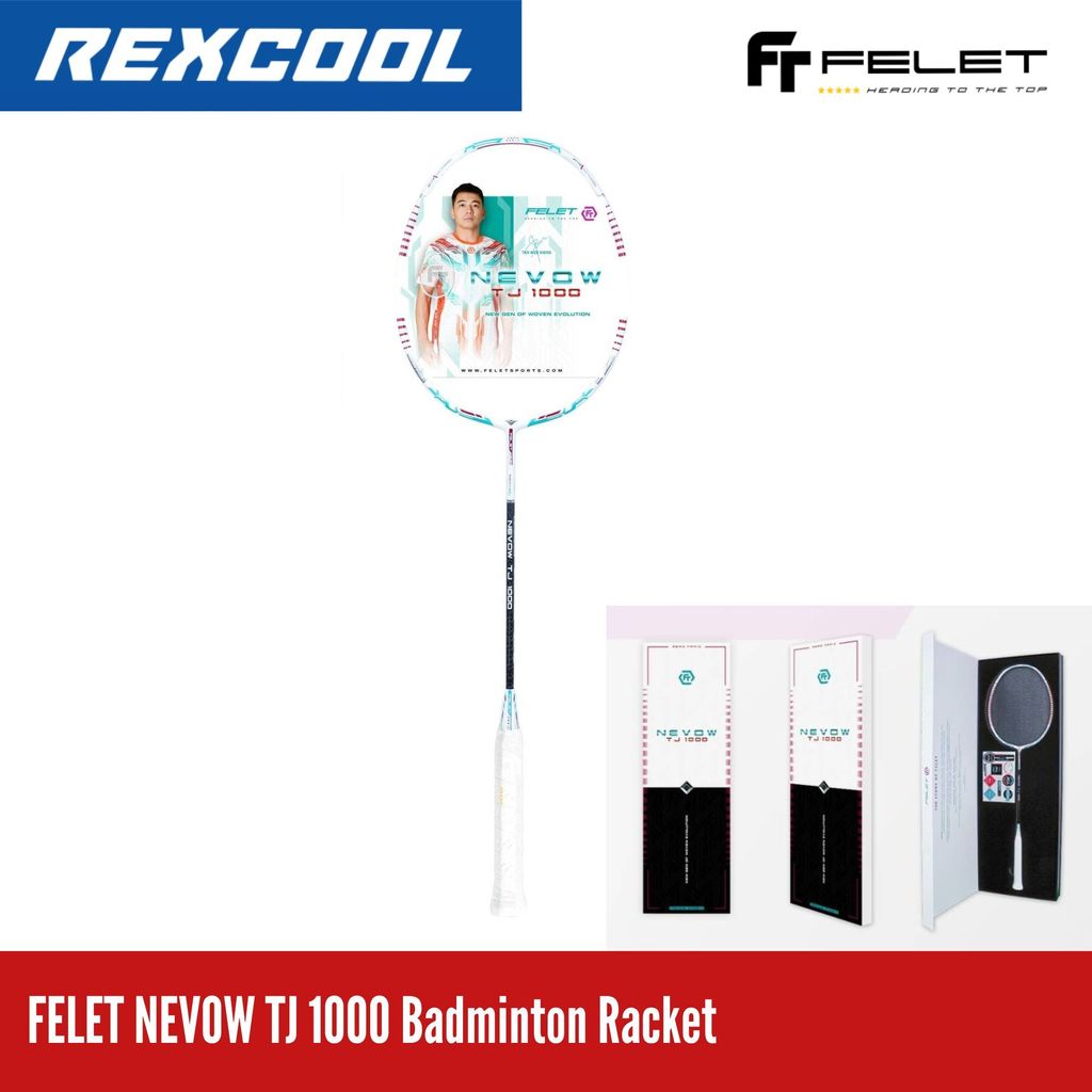 FELET NEVOW TJ1000 Tan Wee Kiong Badminton Racket 3U/4U G1 – Rexcool Sports