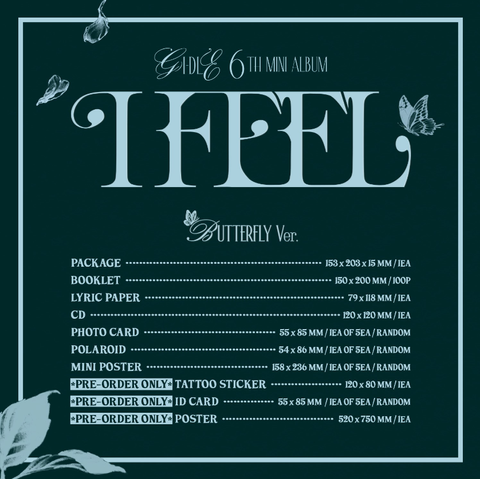 (G)I-DLE- 6th Mini Album: I Feel ( 一般版｜CD ) – 環球黑膠