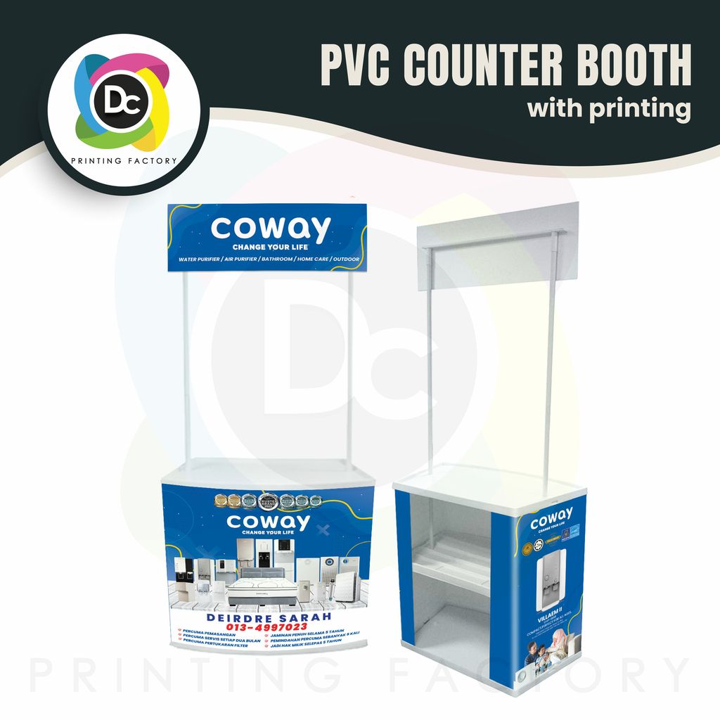 PVC COUNTER BOOTH (FREE DESIGN) – Dcprintingfactory