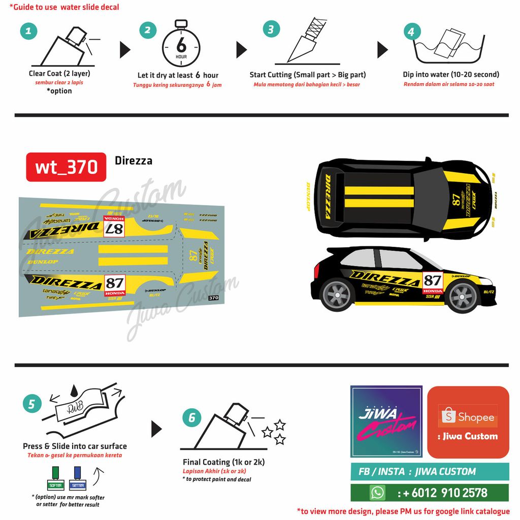 Water Slide Decal : wt_361 - wt_372 – Jiwacustom