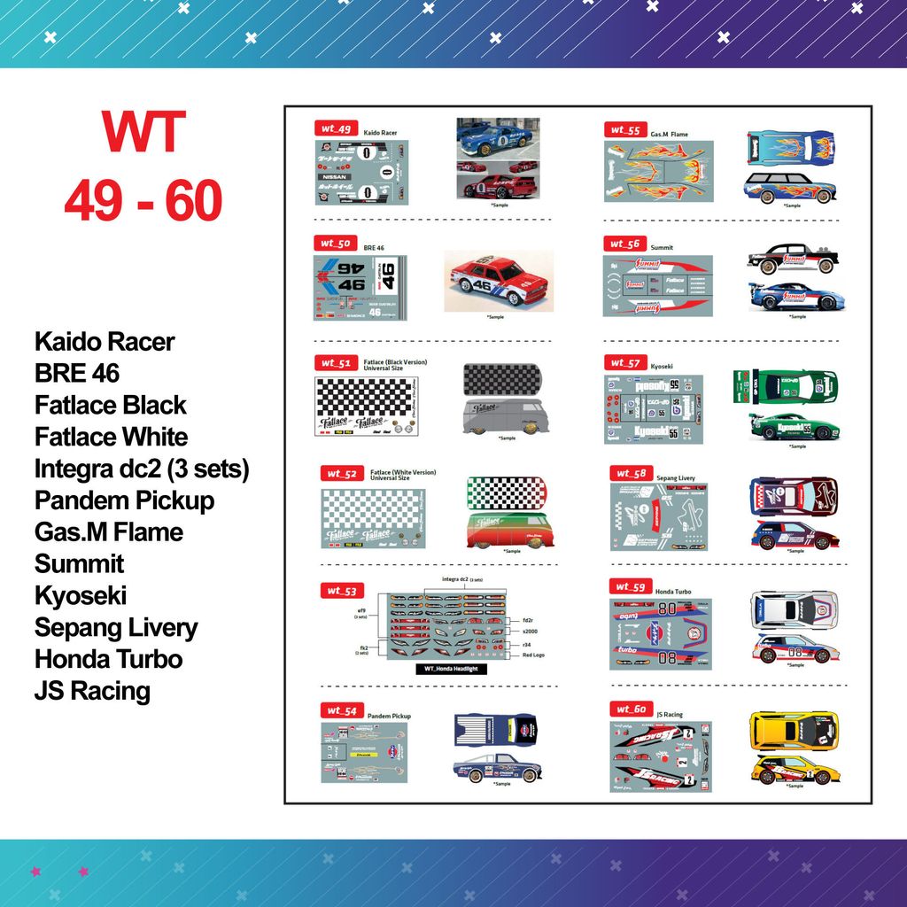 Water Slide Decal : wt_49 - wt_60 – Jiwacustom