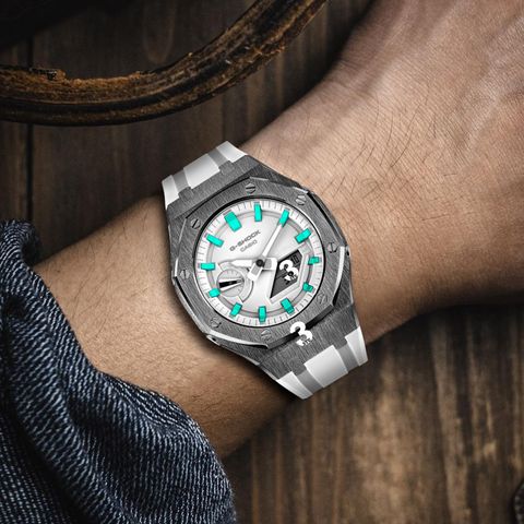 Titanium Mini Mod White Dial (Tiffany Marker) - White Rubber – No.3 Stu