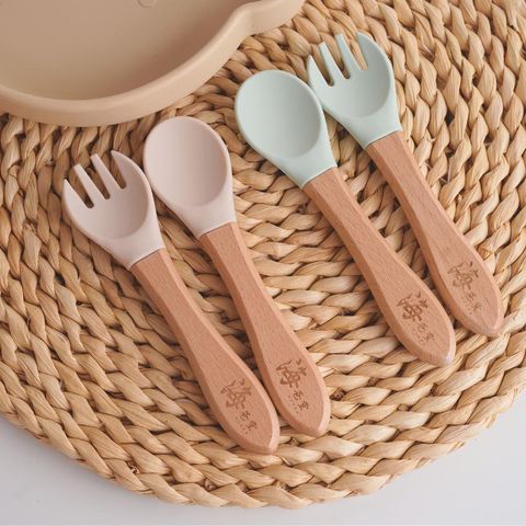 HOPPA food grade silicone spoon and fork set – Hoppa BabyFood Malaysia ...
