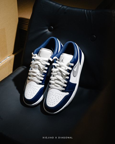 【預購】Nike Air Jordan 1 Low "Wolf Grey Midnight Navy" 狼灰午夜藍 553558-141 ...