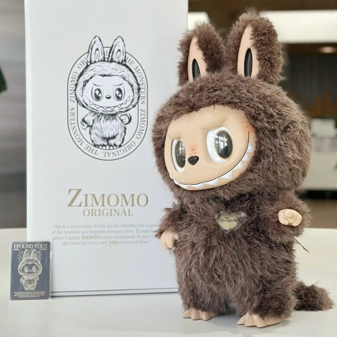 【現貨只能宅配】POP MART 泡泡瑪特 LABUBU I FOUND YOU ZIMOMO 大首領 棕色 毛絨 搪膠 公仔 – XIE ...